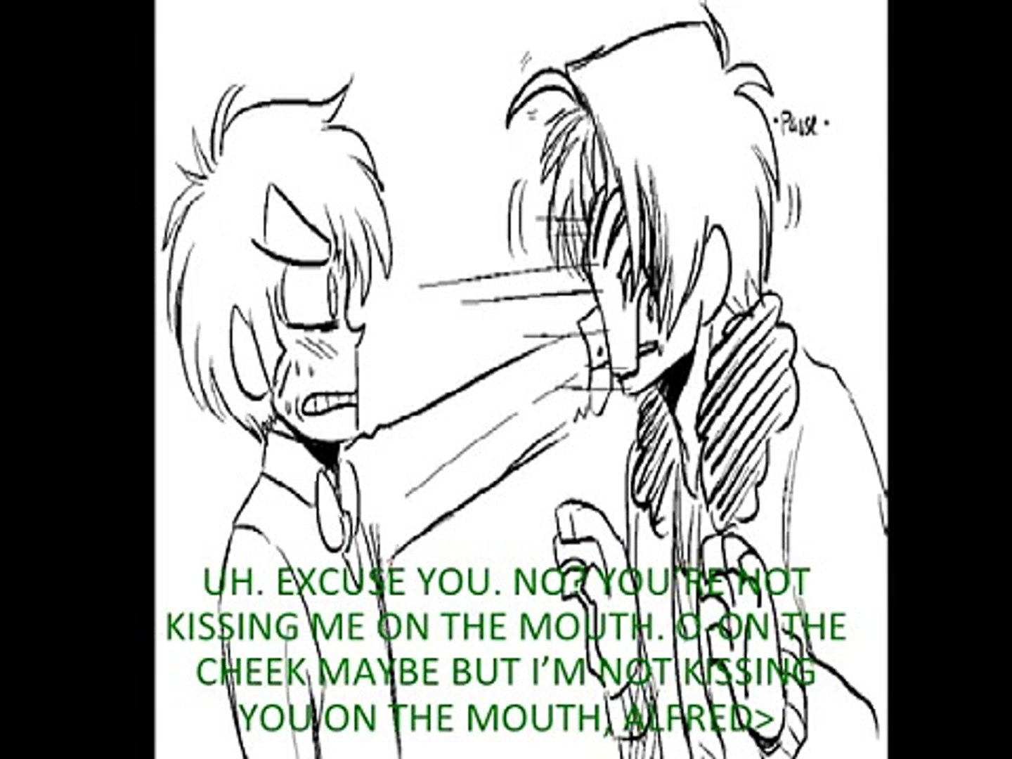 Hetalia America X England Kissing