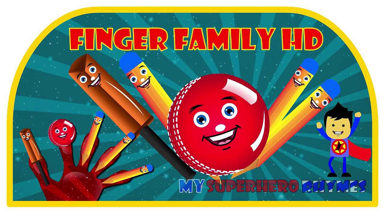 Cricket Bat Finger Family Rhymes for Children Cricket Bat Cartoons ...
