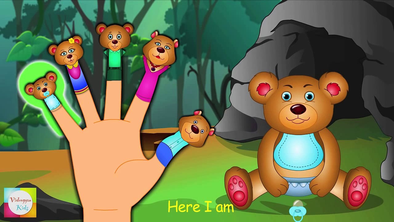 Teddy Bear Finger Family Nursery Rhyme | Cartoon Songs For Children ...