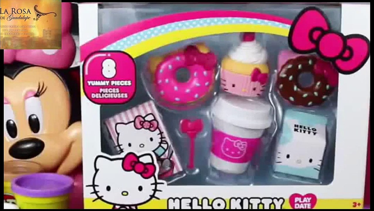 Play Doh Hello Kitty Donuts キャラクター練り切り ハローキティ Minnie Mouse Kitchen ...