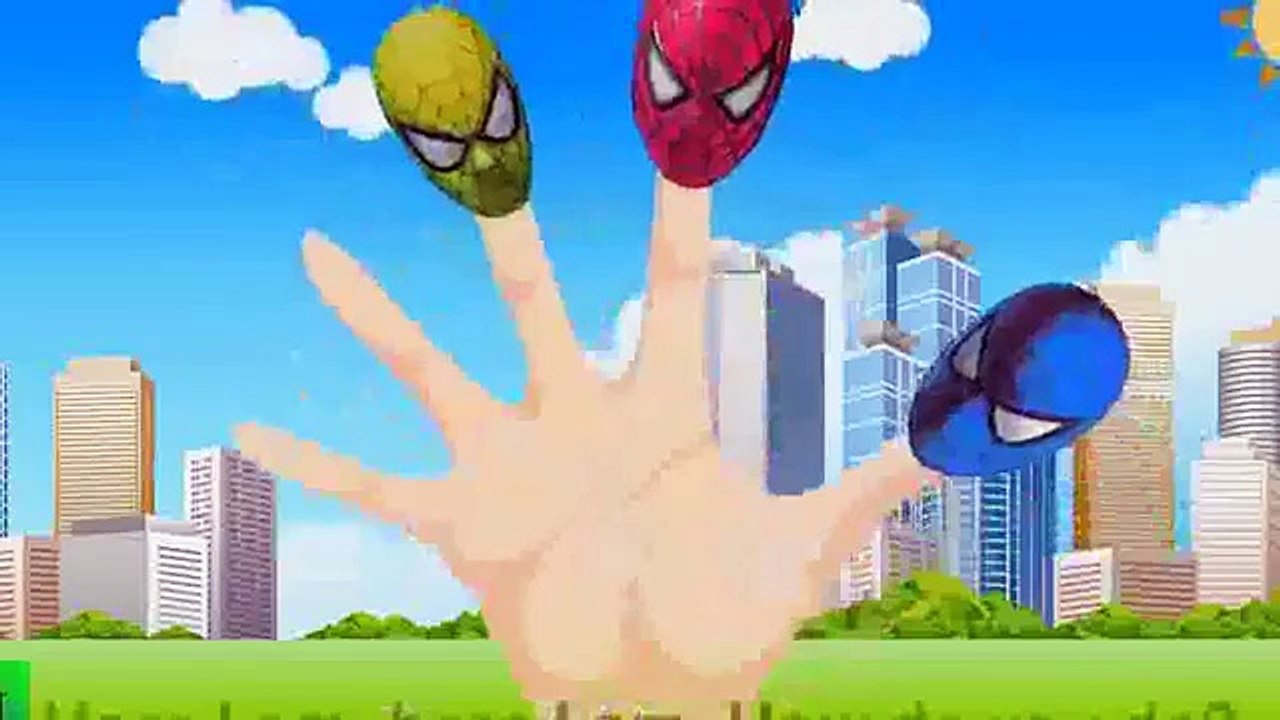 Spiderman Finger Family Songs | Nursery Rhymes Kids Songs for Children ...