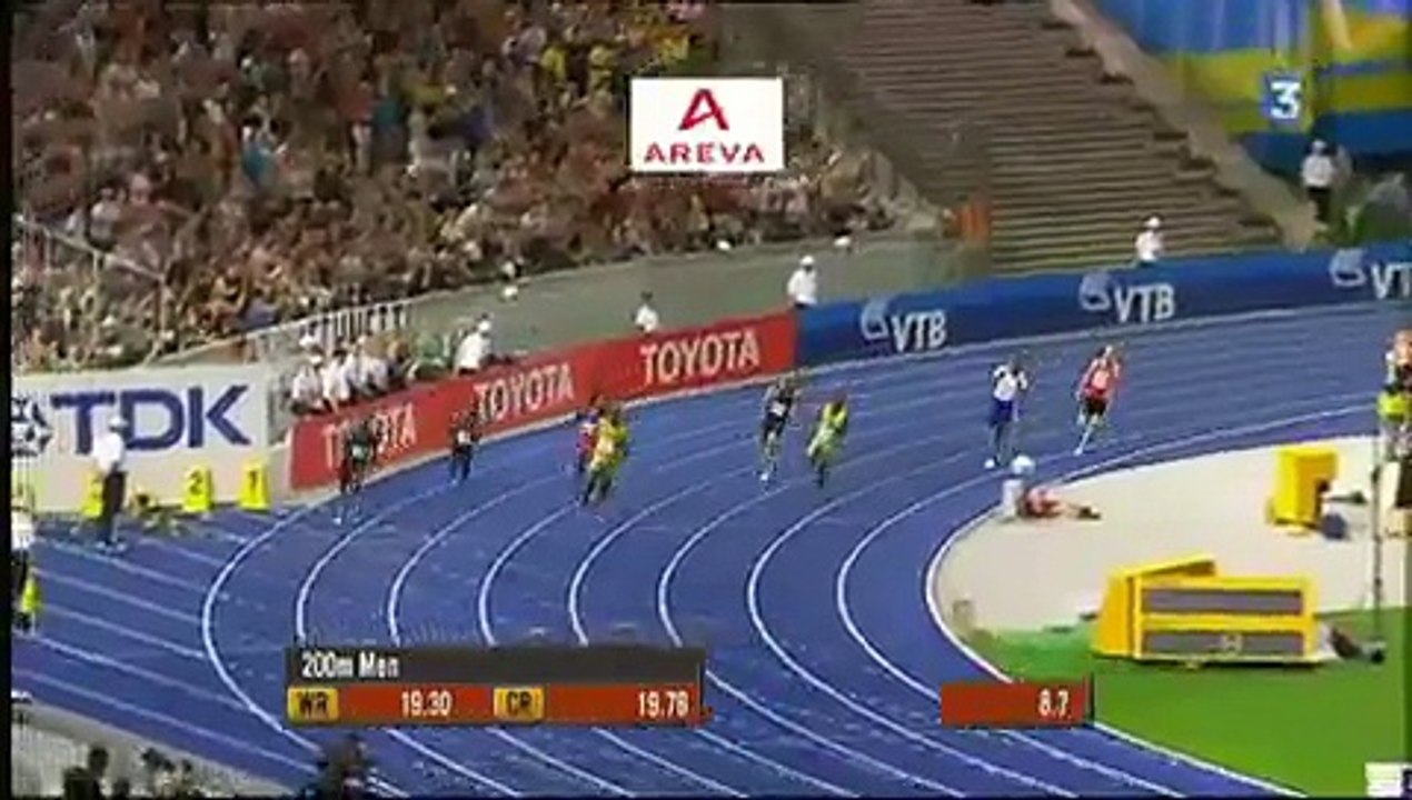 Usain Bolt - Record du monde du 200m (19"19) | Berlin 2009 - Vidéo Dailymotion