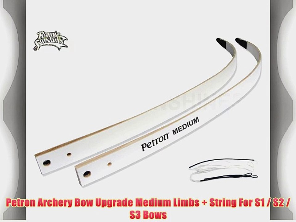 Petron Archery Bow Upgrade Medium Limbs String For S1 / S2 / S3 Bows ...