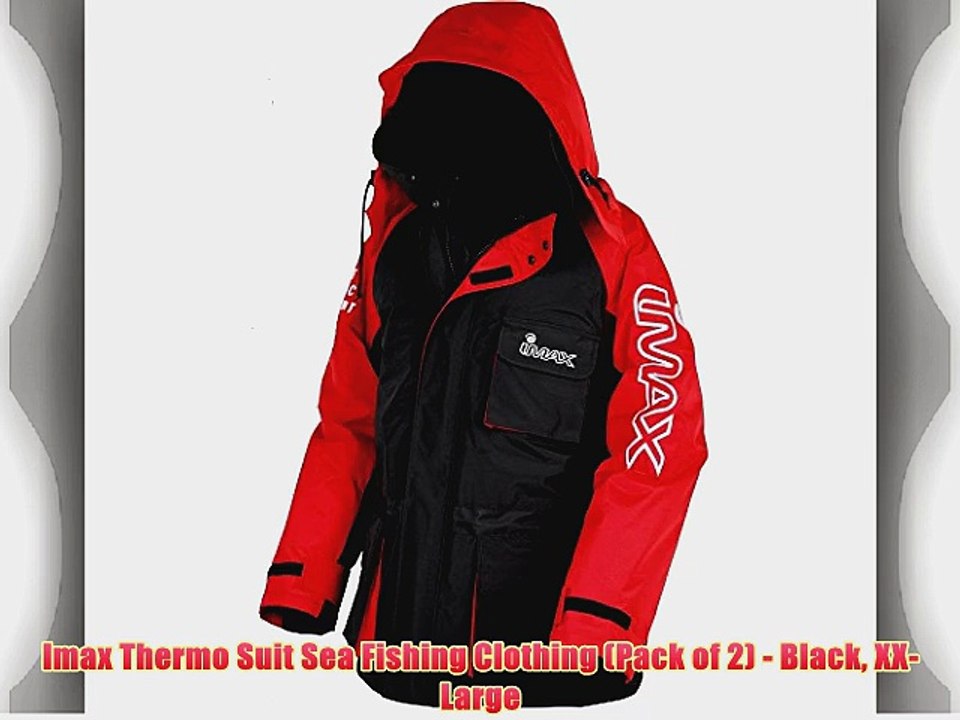 Imax Thermo Suit Sea Fishing Clothing (Pack of 2) - Black XX-Large ...