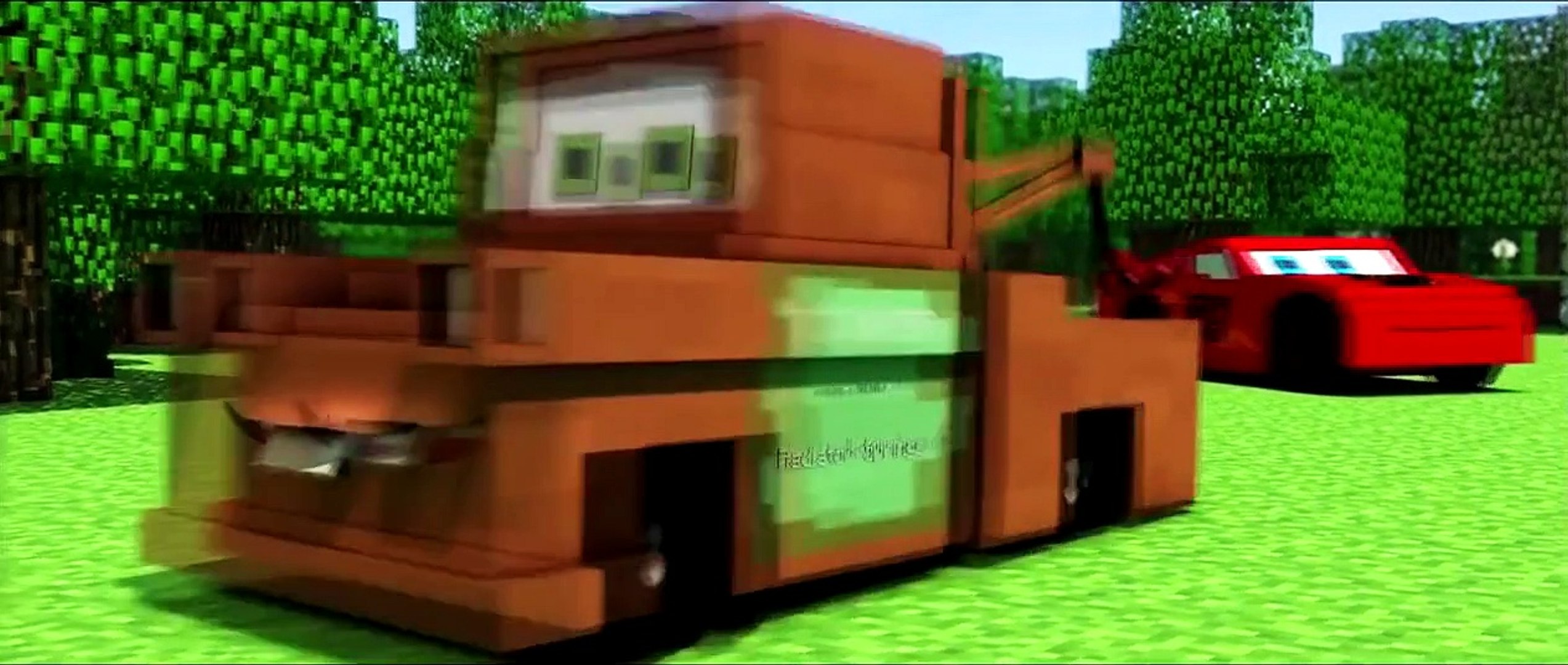 Disney Cars! Minecraft Creepers! Pixar Tow Mater McQueen Action ...