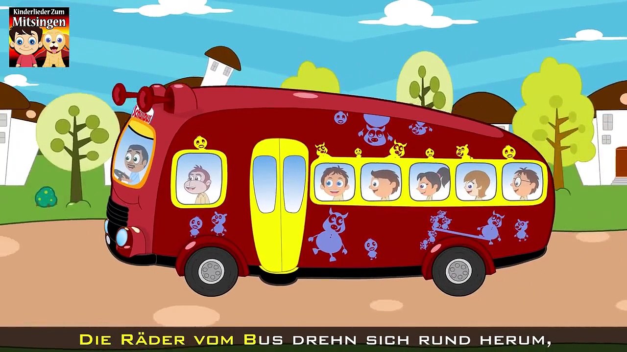 Die Räder vom Bus (Das Buslied) | Kinderlieder zum tanzen und mitsingen ...