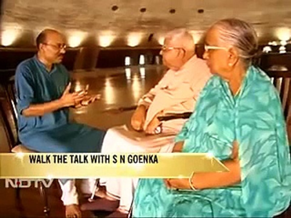 Shri S N Goenka on Vipassana meditation - video Dailymotion