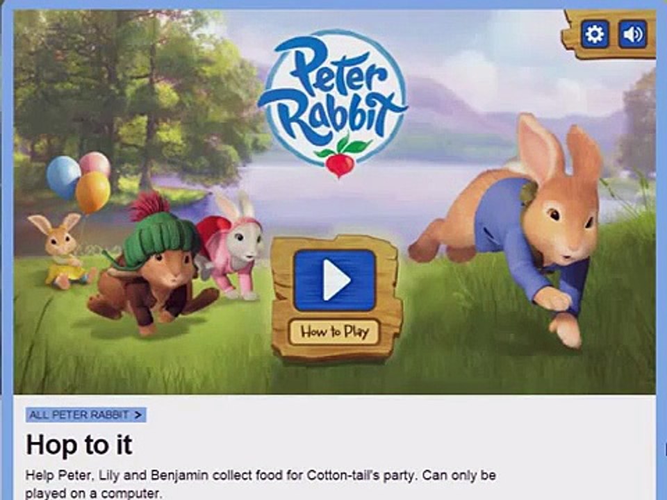 Cbeebies Peter Rabbit Hop To It Game - video Dailymotion