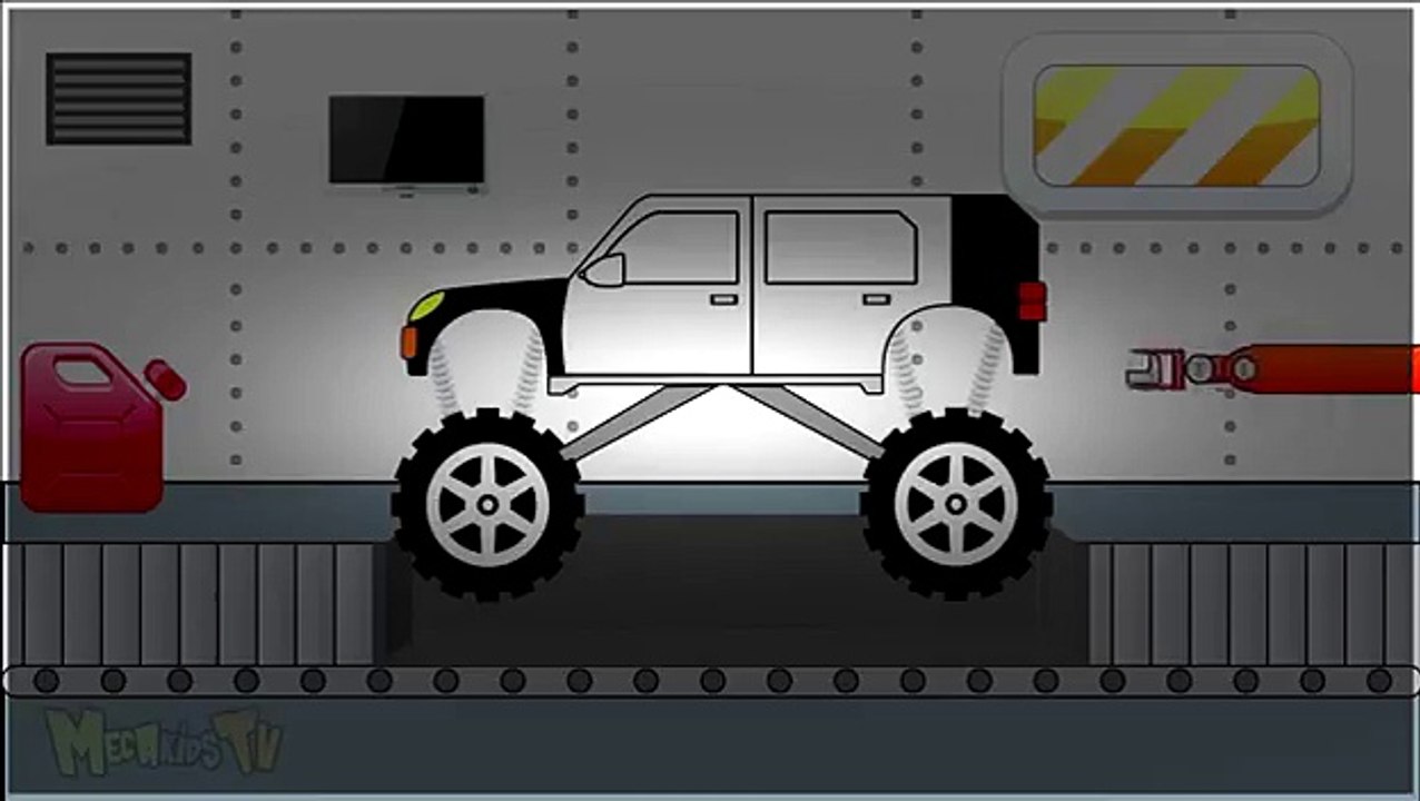 Police Truck - Toy Factory - Monster Trucks For Children - Mega Kids Tv ...