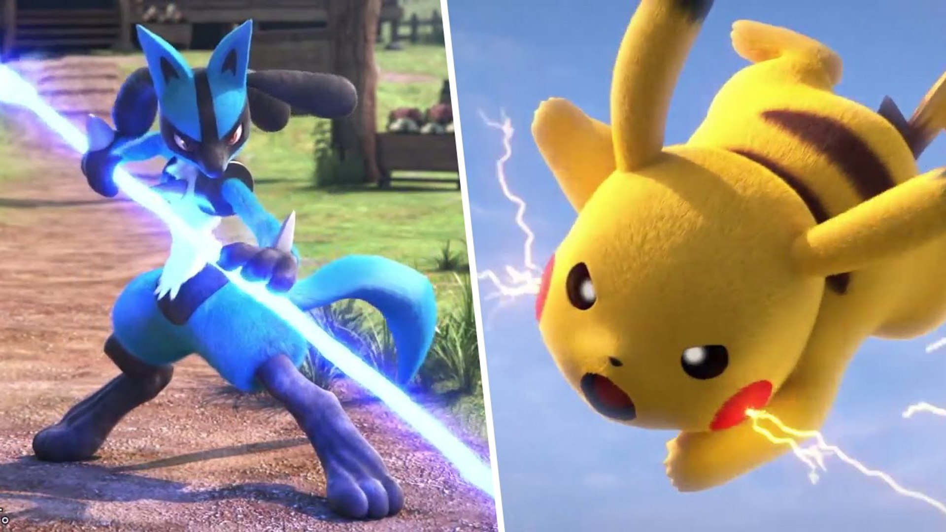 Pokemon Lucario Vs Pikachu