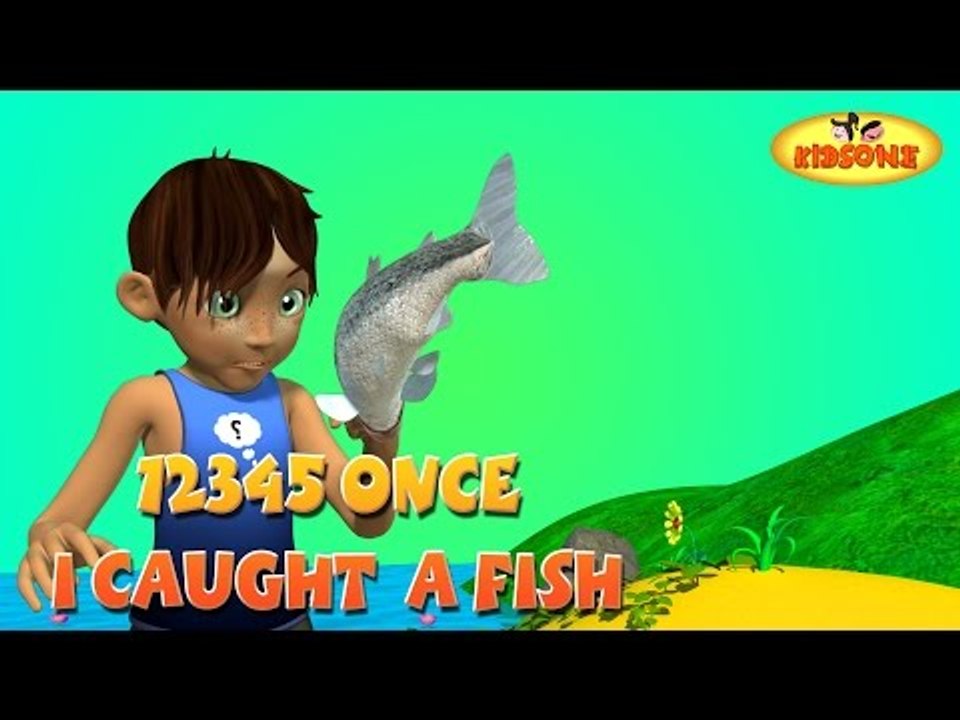 12345 Once I Caught A Fish Alive! | 3D Nursery Rhymes with Lyrics | The ...