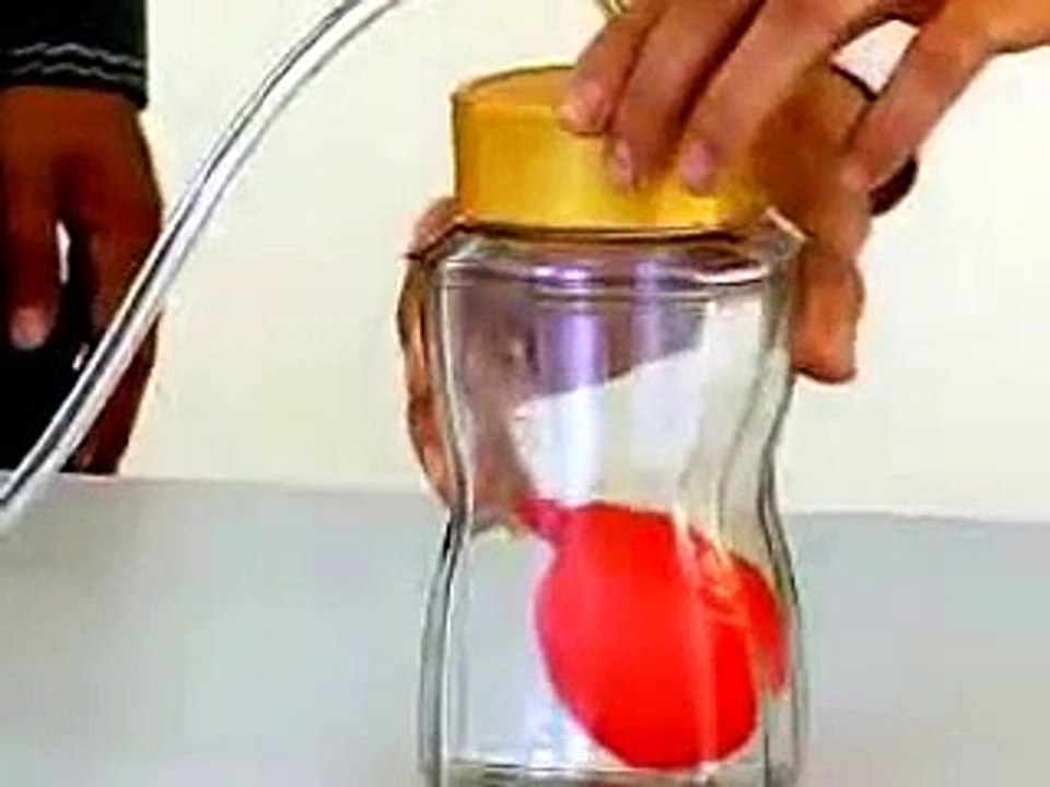 Experiment Physics : Air Pressure Balloon Inside Bottle | science ...