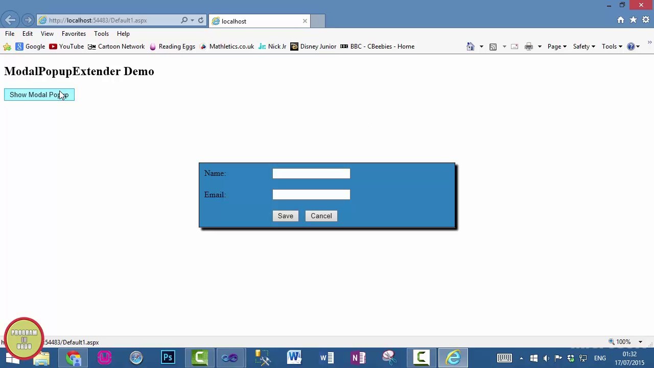 ASP.NET Ajax ModalPopupExtender control Tutorial In Urdu - video Dailymotion