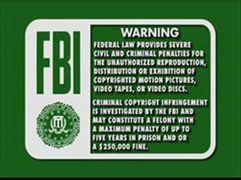 FBI Warning (DVD) / Hollywood Pictures Home Video Logo 1997-2000 ...