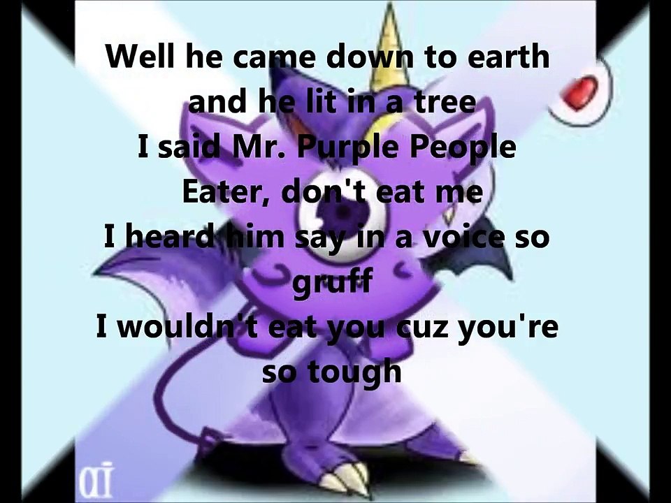 Purple People Eater Lyrics - video Dailymotion