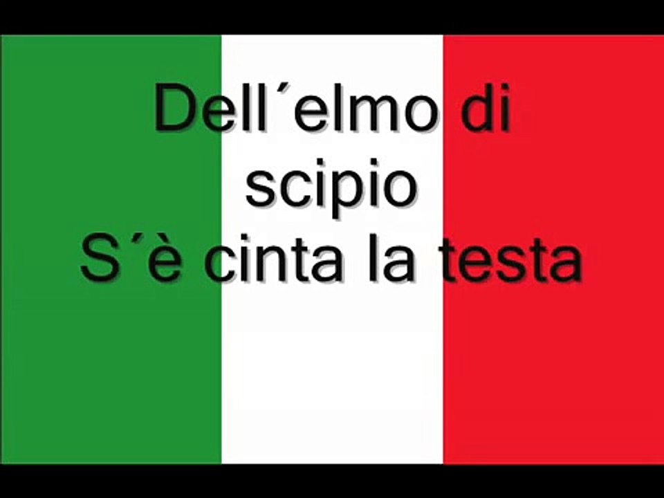 Italian National Anthem (Lyrics) Fratelli d´Italia - video Dailymotion