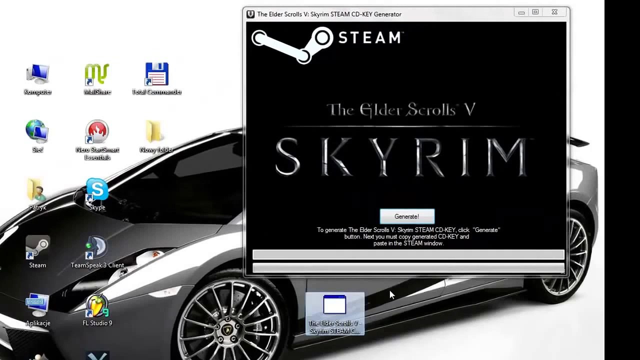 The Elder Scrolls V - Skyrim STEAM CD-KEY Generator (MEDIAFIRE) - video ...