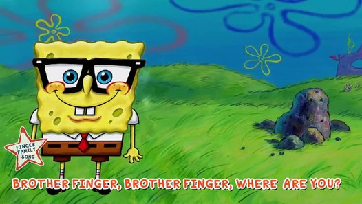 SpongeBob Squarepants Animation cartoon Song - Daddy Finger Family ...