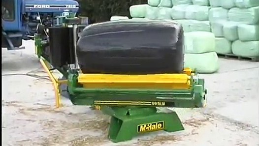 McHale 995LM Small conventional Square/Mini Round Bale Wrapper English ...