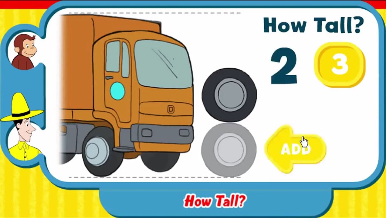Curious George How Tall Cartoon Animation PBS Kids Game Play ...