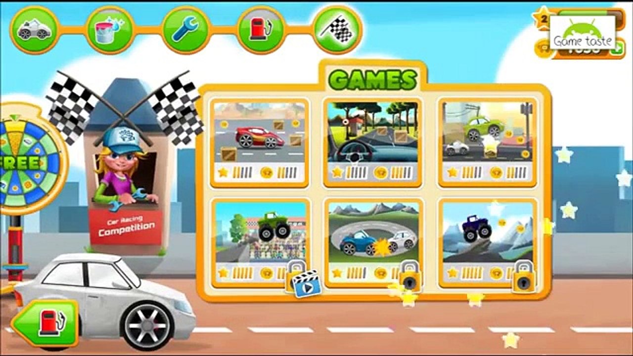 RED CAR RACING Cars for kids cartoons build car Game about cars - video ...