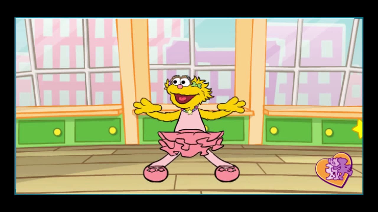 Sesame Street Zoe's Dance Moves Cartoon Animation PBS Kids Game Play ...