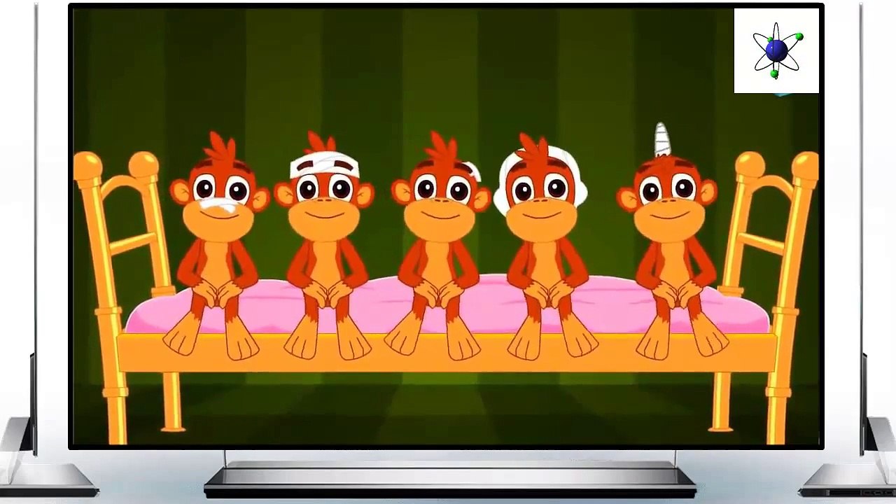 TV for Kids-Five Little Monkeys Jumping On The Bed-Kid song - video ...