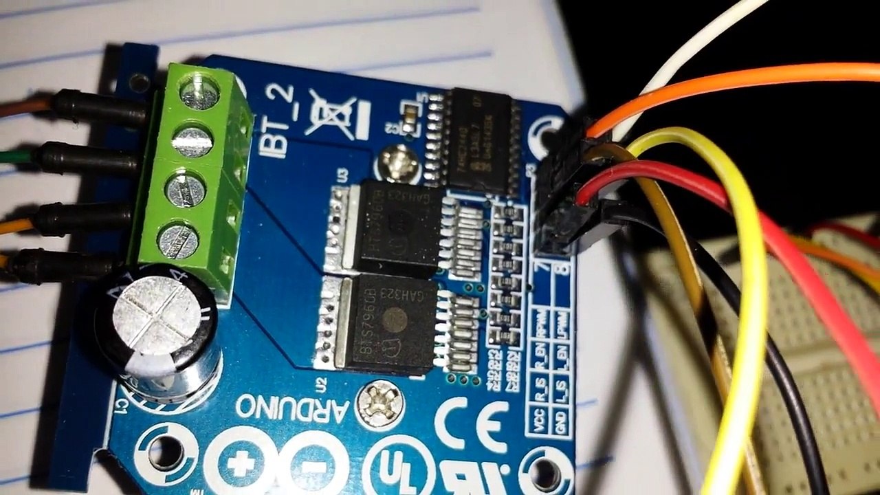 Arduino - Ponte H IBT2 - BTS7960 - Demonstração - video Dailymotion