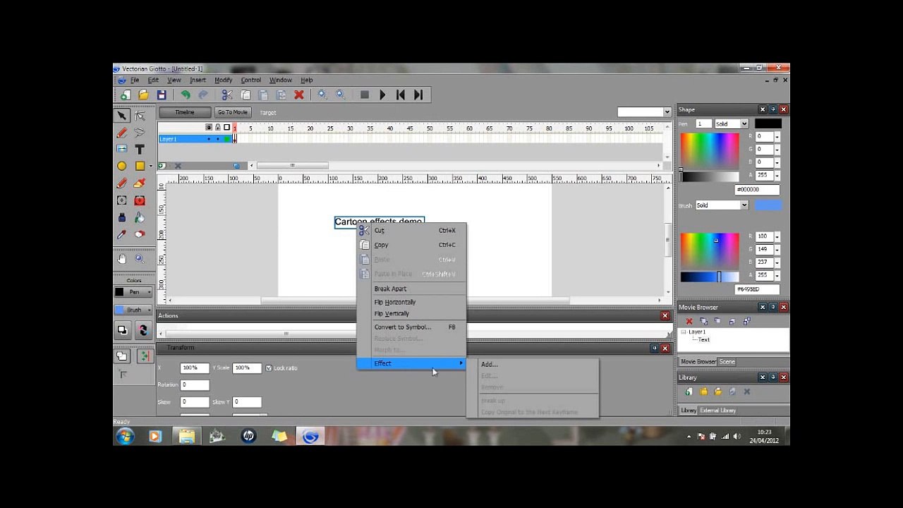 Vectorian Giotto tutorial demo - creating cartoon effects - free 2d ...
