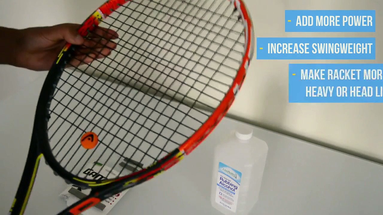 How to Add Weight/Lead Tape to Your Racket by Tennis Reviews - video ...