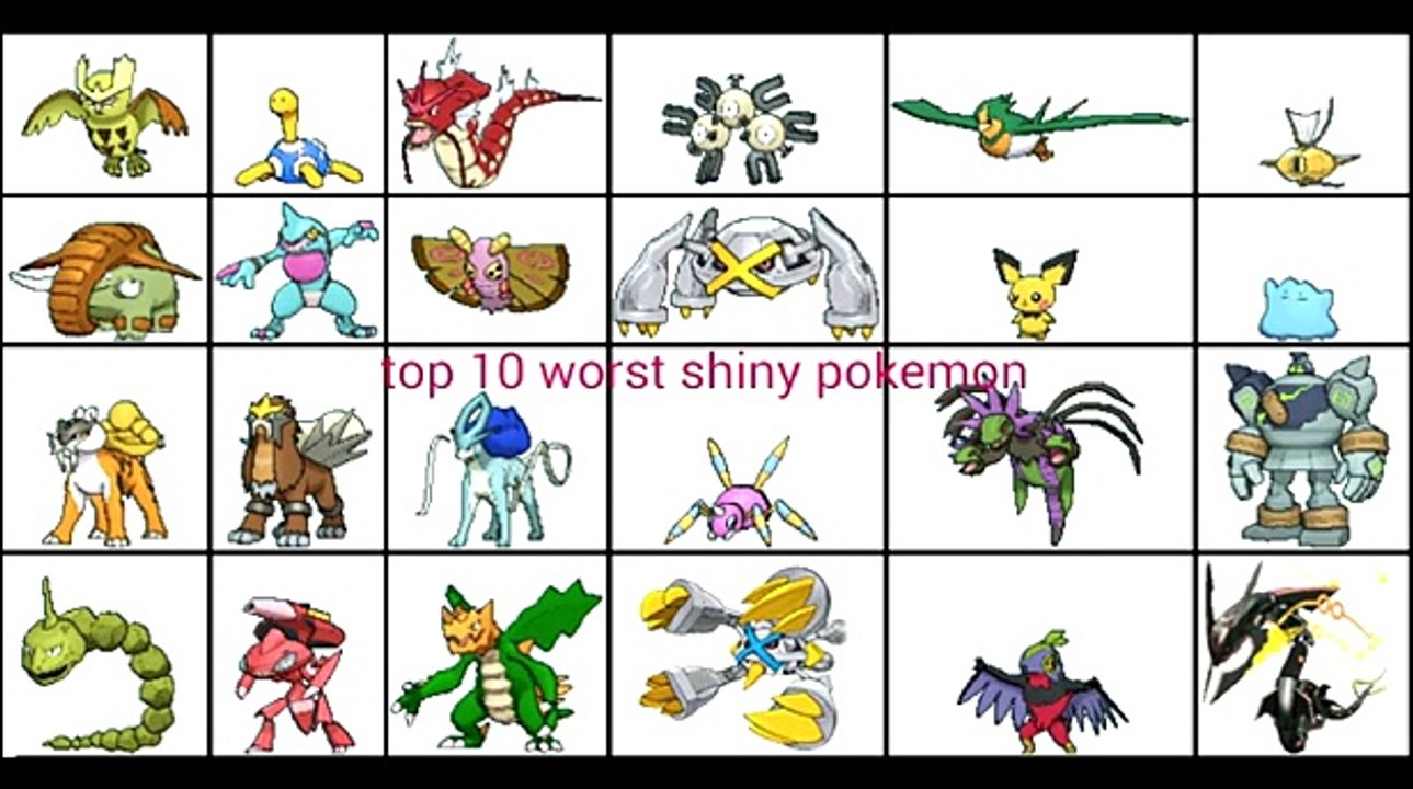 Top 10 worst shiny pokemon (my opinion) - video Dailymotion