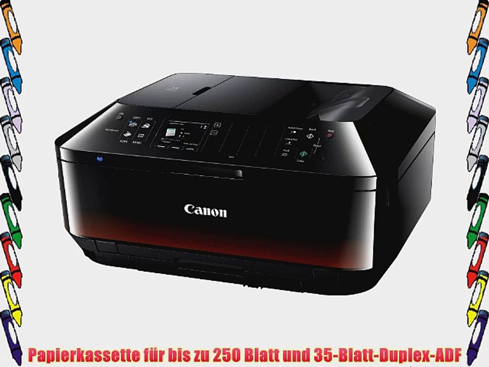 Canon Pixma MX725 All-in-One Multifunktionsger?t (Drucker Scanner Kopierer und Fax USB WLAN ...
