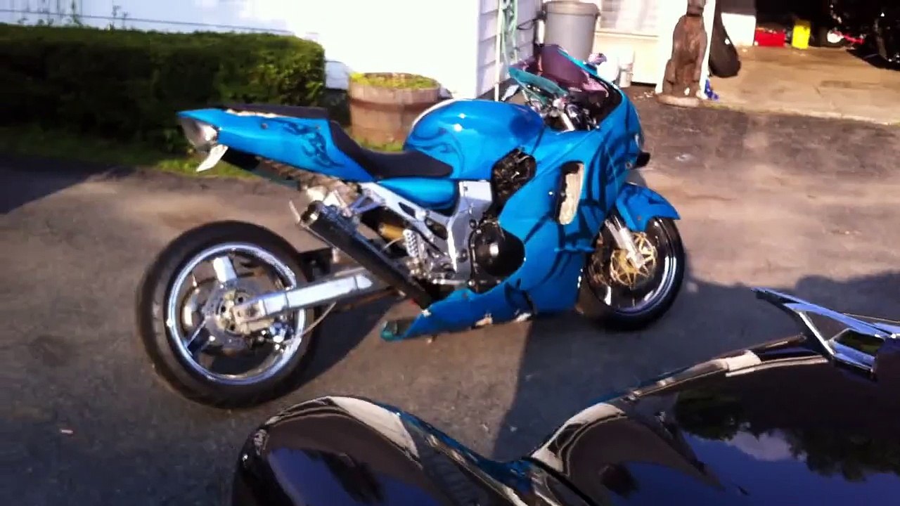 2000 kawasaki zx12r A1 Ninja , built motor , Brocks exhaust , stretched , custom paint - video ...