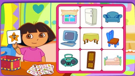 Dora The Explorer for Children Game - Doras Say it Two Ways Bingo ...