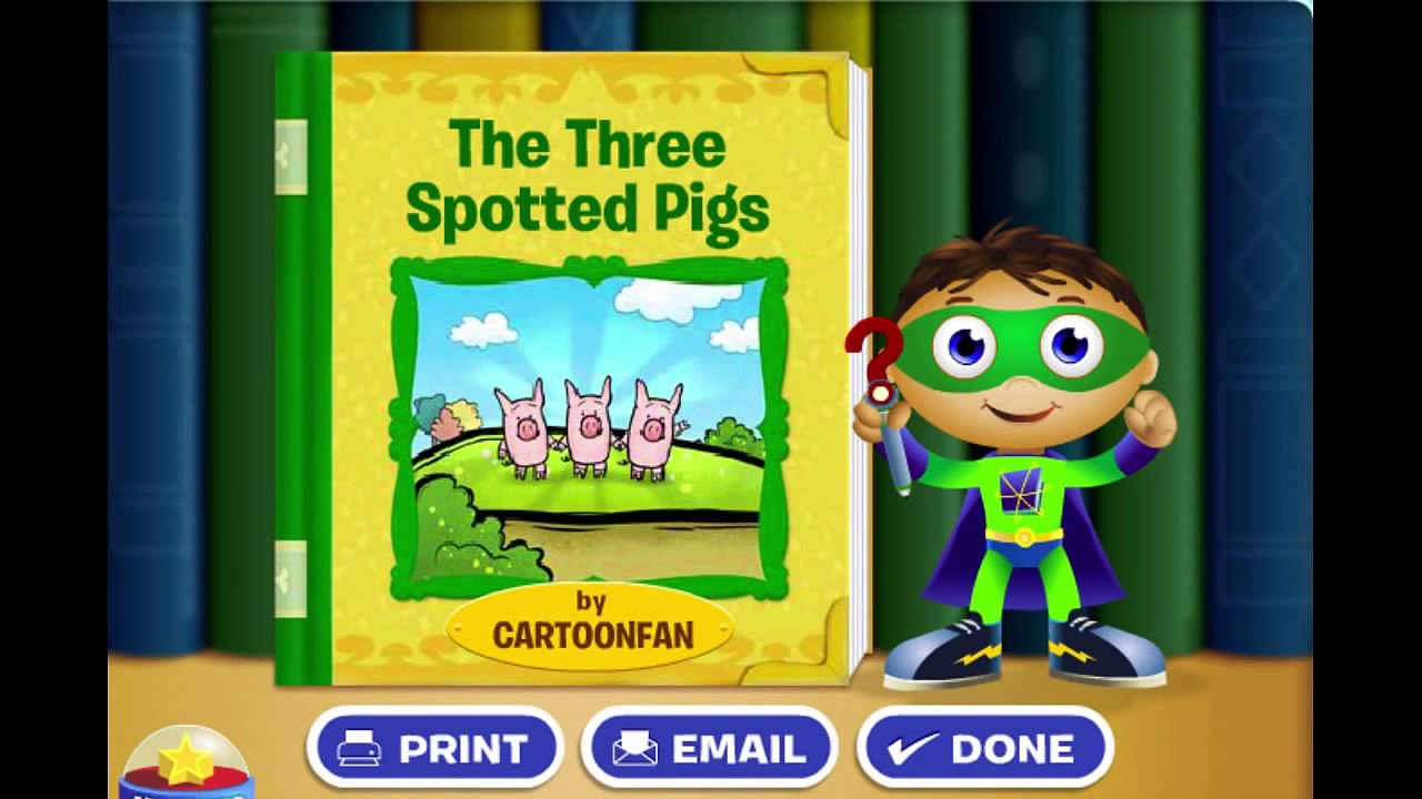 Super Why Story Book Creator Three Little Pigs Cartoon Animation PBS ...