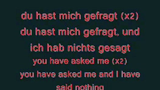 Rammstein - Du hast lyrics & translations - video dailymotion