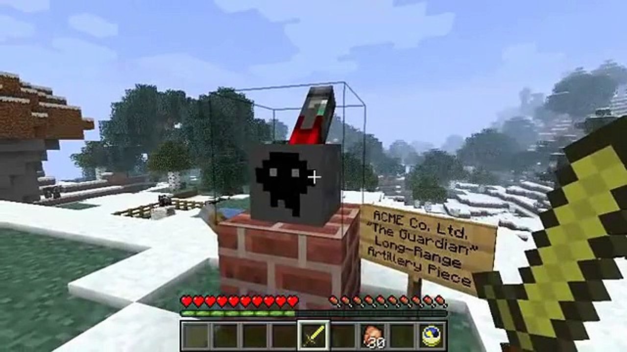 Minecraft Mods - ARTILLERY CANNON Mod ! Ready , Aim , FIRE ! - video ...