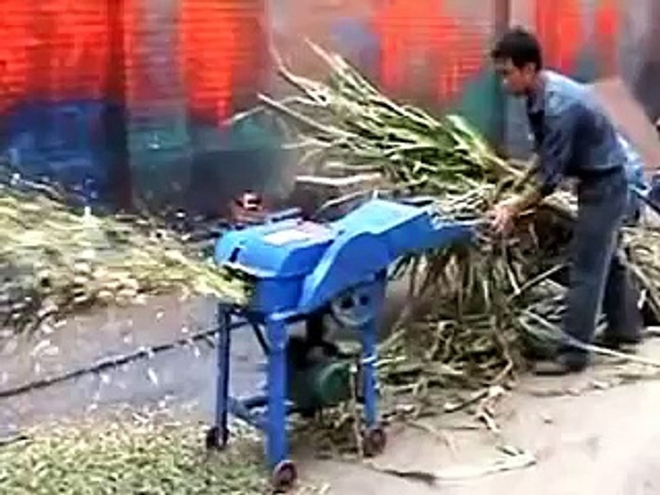 Mini cow feed grass cutter machine,corn stalk chopper machine - video ...