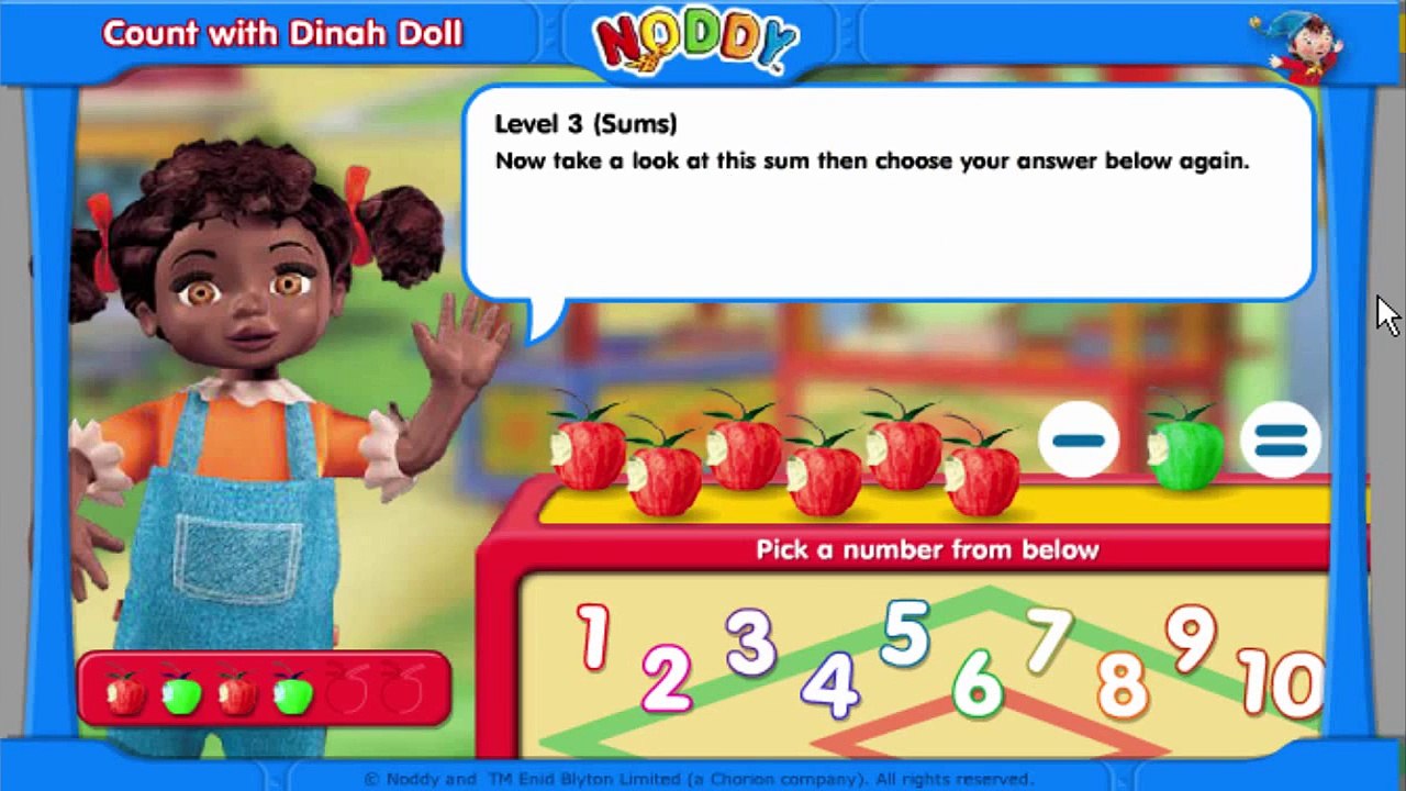 Noddy Count with Dinah Doll Animation Sprout PBS Kids Game Play ...