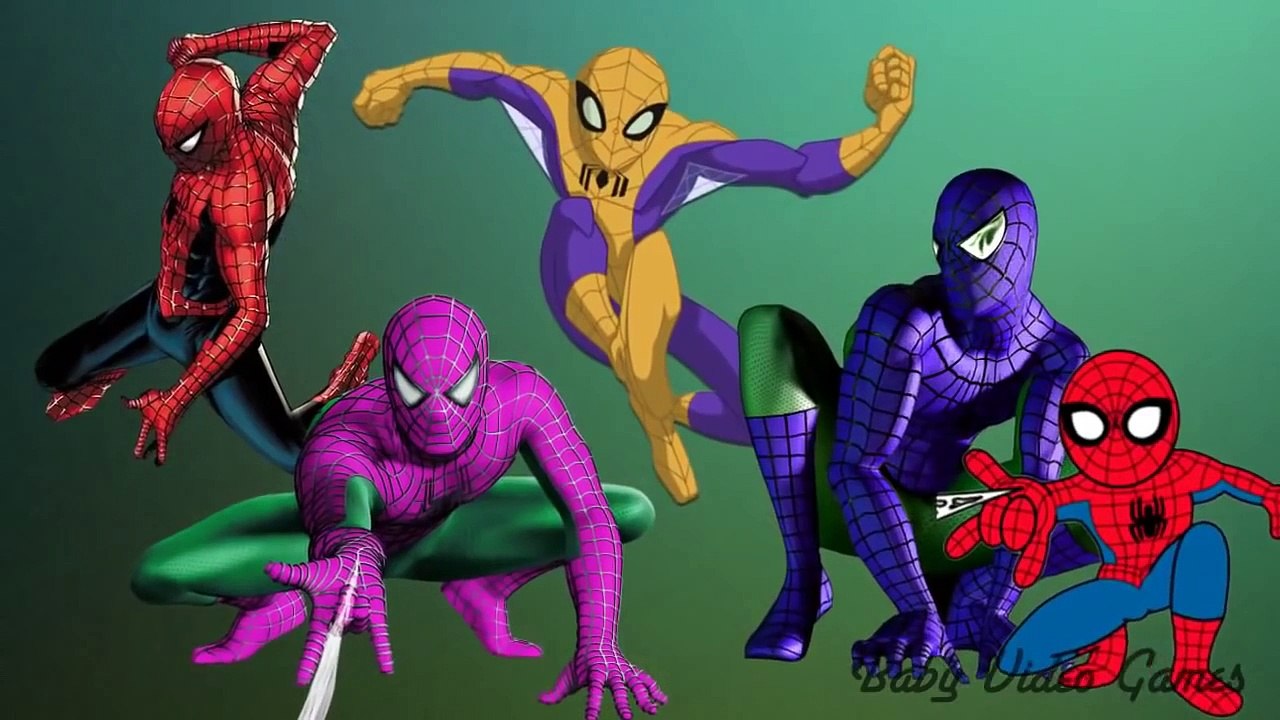 Spiderman Finger Family Songs _ Nursery Rhymes Kids Songs for Children ...