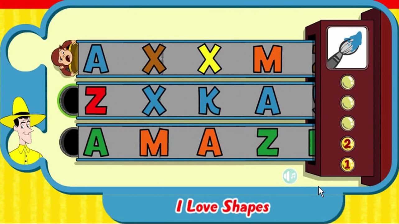Curious George I Love Shapes Cartoon Animation PBS Kids Game Play ...
