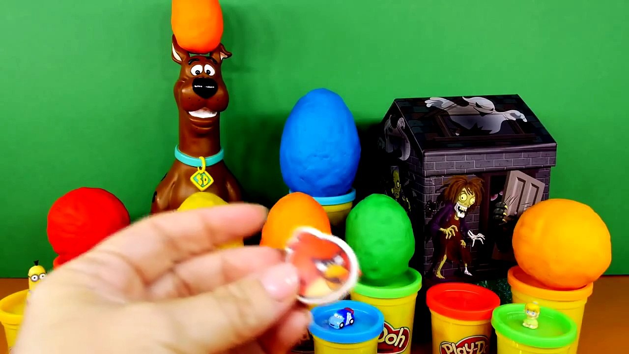 Play Doh Surprise Eggs Scooby Doo Despicable Me The Simpsons Hello ...