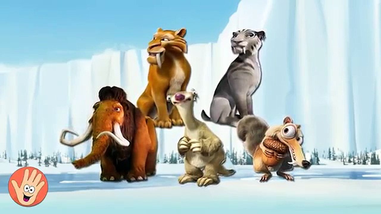 Ice age Cartoon Finger Family NURSERY RHYME Nursery Rhymes Song ...