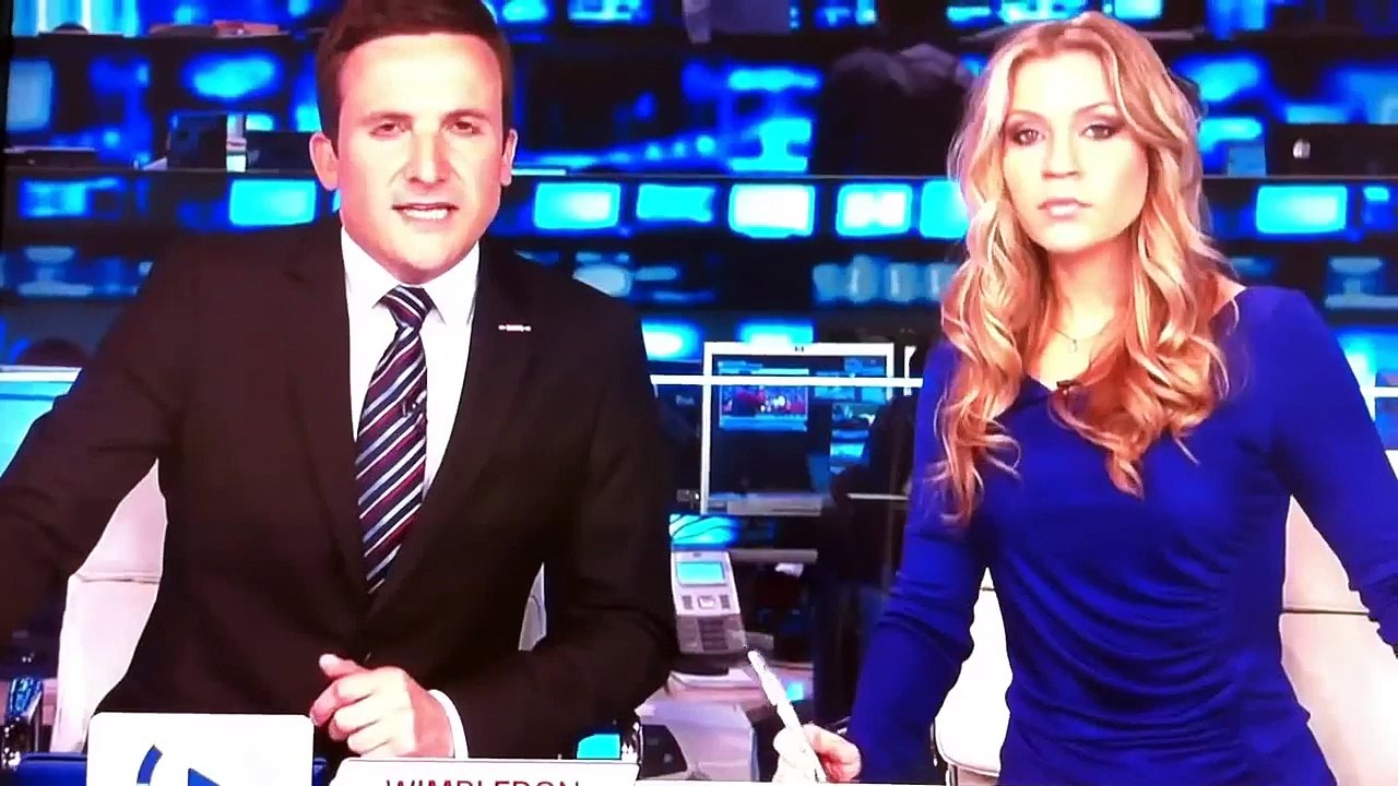 Millie Clode of Sky Sports blonde moment over Cesc Fabregas - video ...