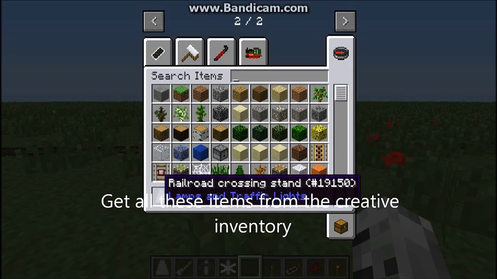 Minecraft Railroad Crossing