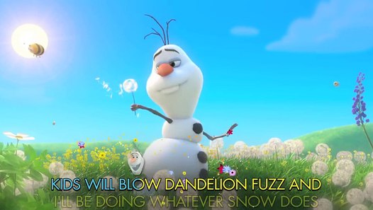 Frozen "In Summer" Song - Sing-a-long with Olaf - Official _ HD - فيديو ...