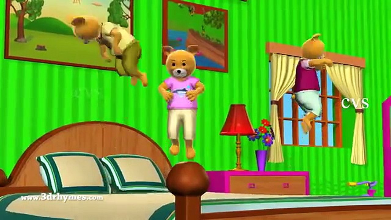Five Little Rabbits Jumping on the Bed Nursery Rhyme More Kids Songs ...