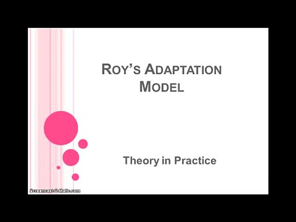 Roy's Adaptation Model: Theory and Practice - video Dailymotion