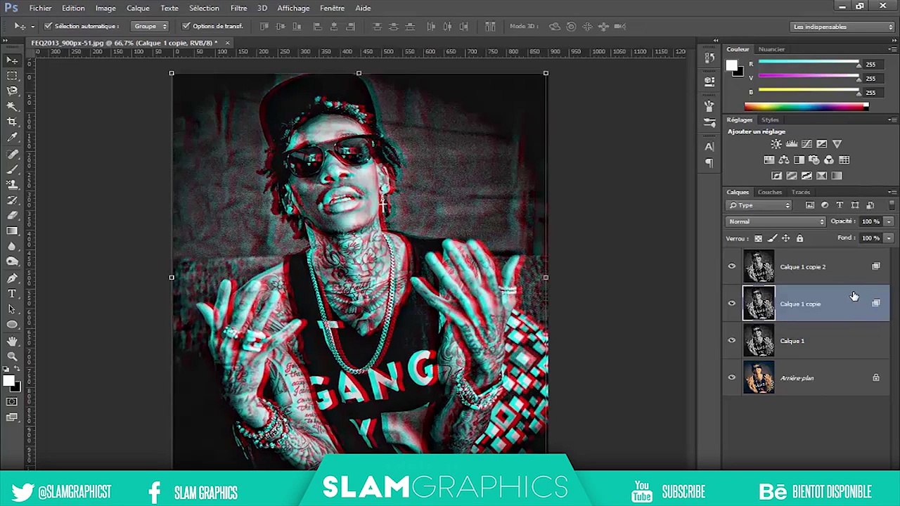 Dope (3D) Effect // Photoshop Tutorial - video Dailymotion