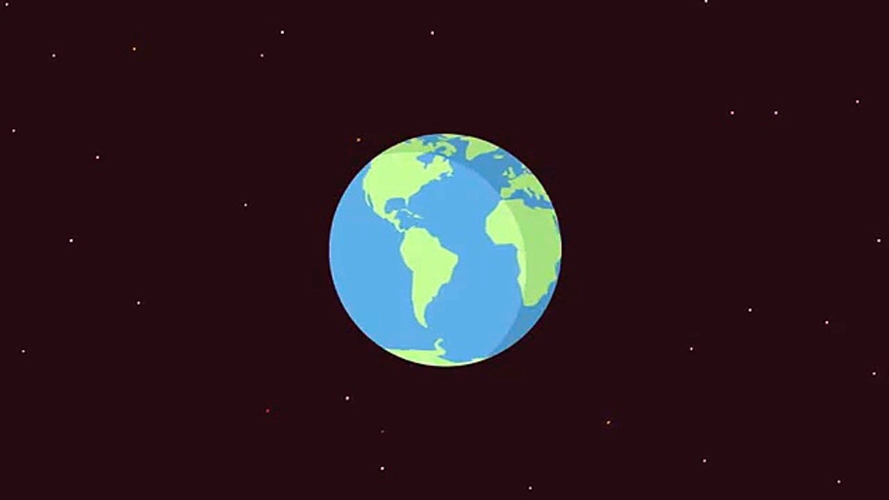 2D Cartoon Animated Rotating Earth - after effect project - video ...